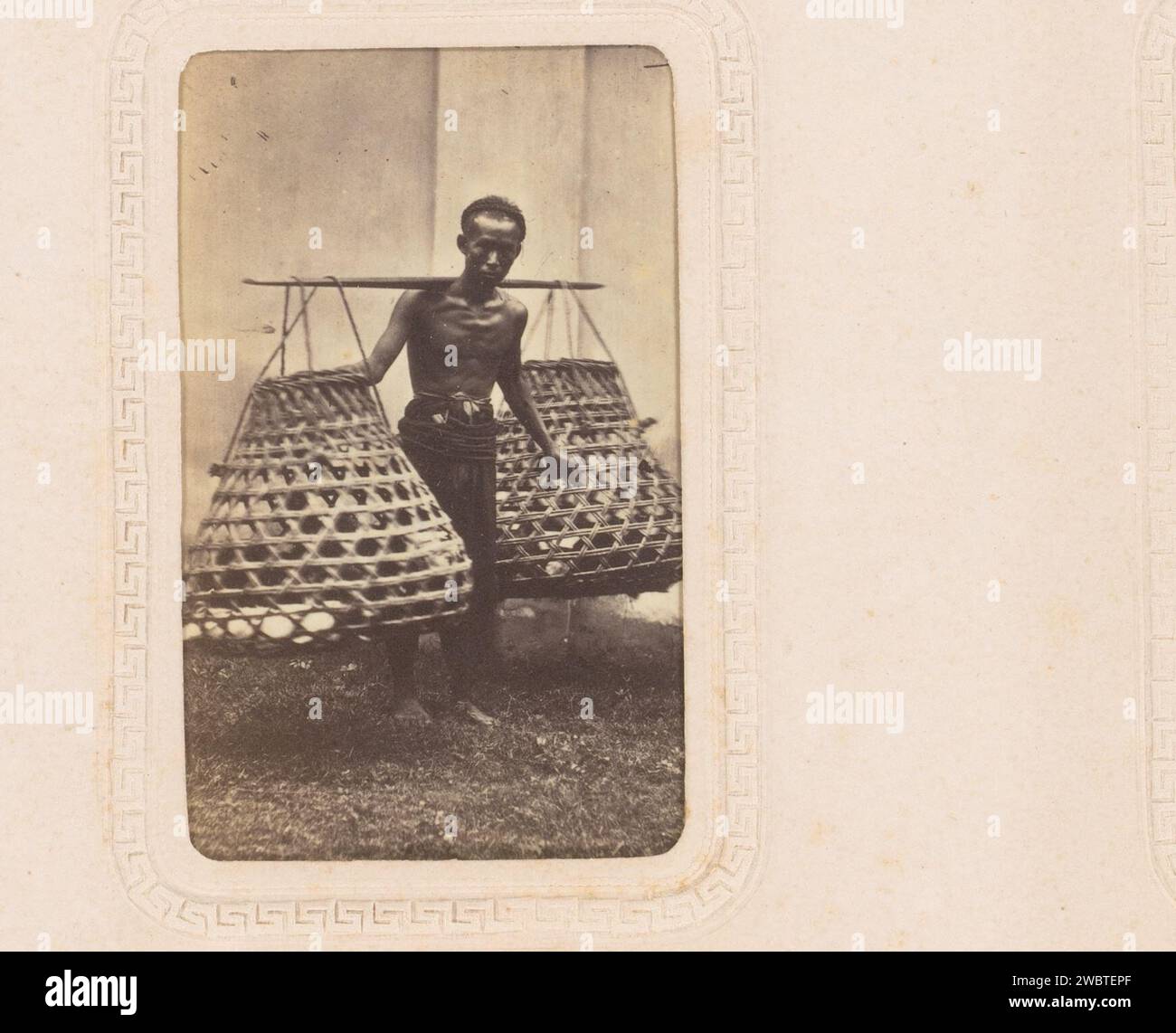 Chicken farmer in Singapore, Anonymous, 1850 - 1880 Photograph. visit ...