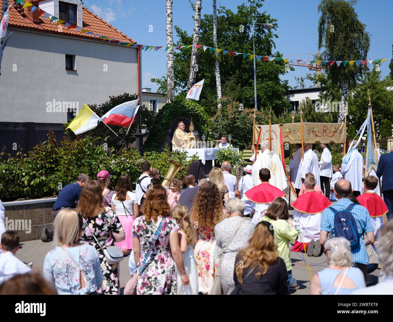 Corpus Christi Catholic holiday in middle Europe. Gdansk, Poland Stock ...