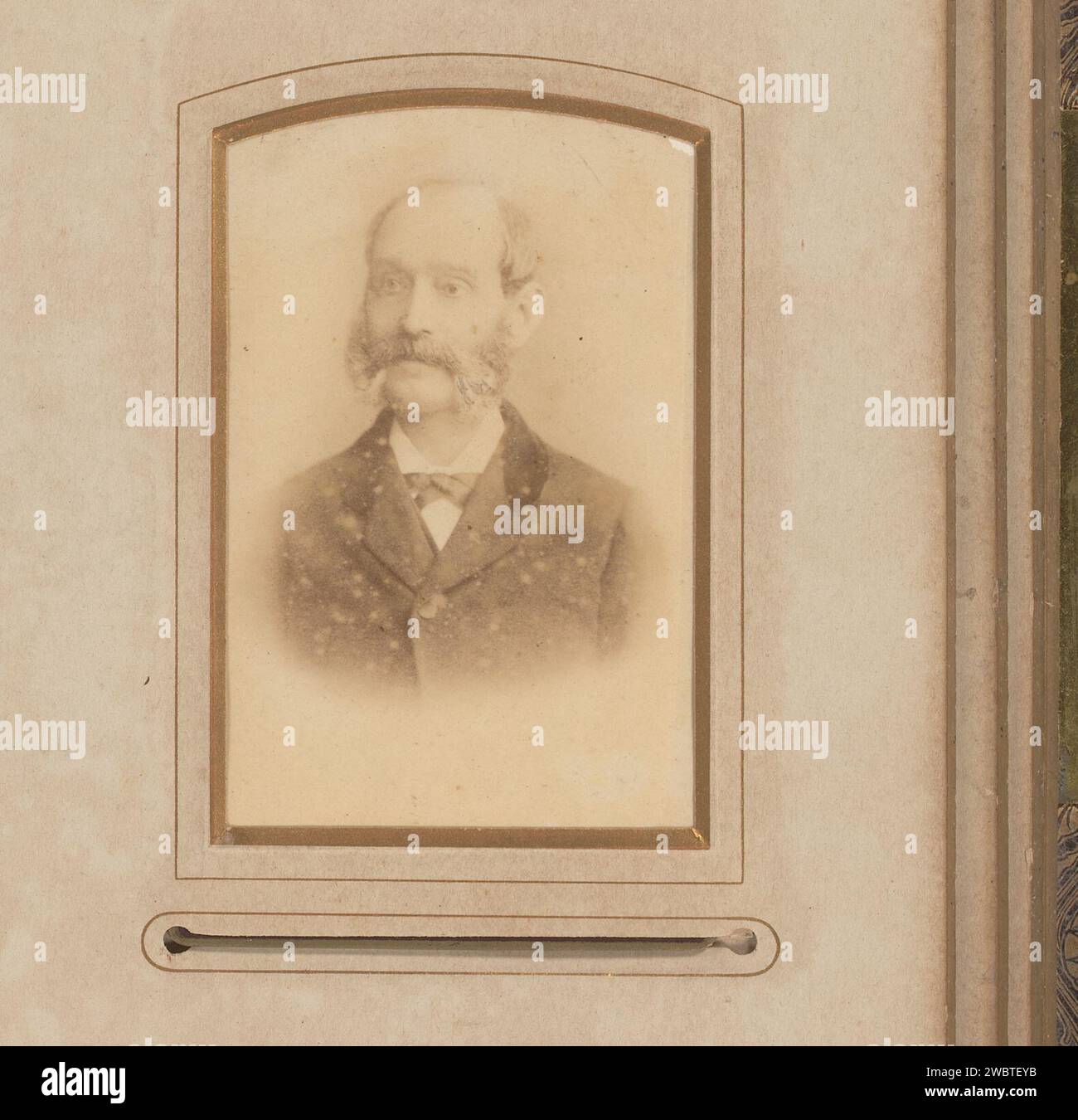 Portrait of a man with mustache and sideburns, Victor Pannelier, 1880 ...