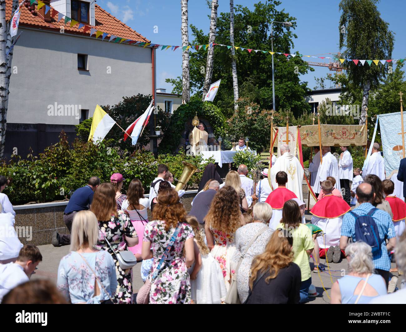 Corpus Christi Catholic holiday in middle Europe. Gdansk, Poland Stock ...