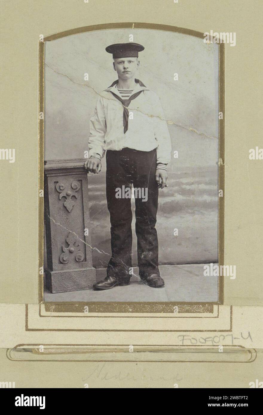 Portrait of a (presumably) Dutch sailor, standing, Dirk Pander, c. 1895 ...