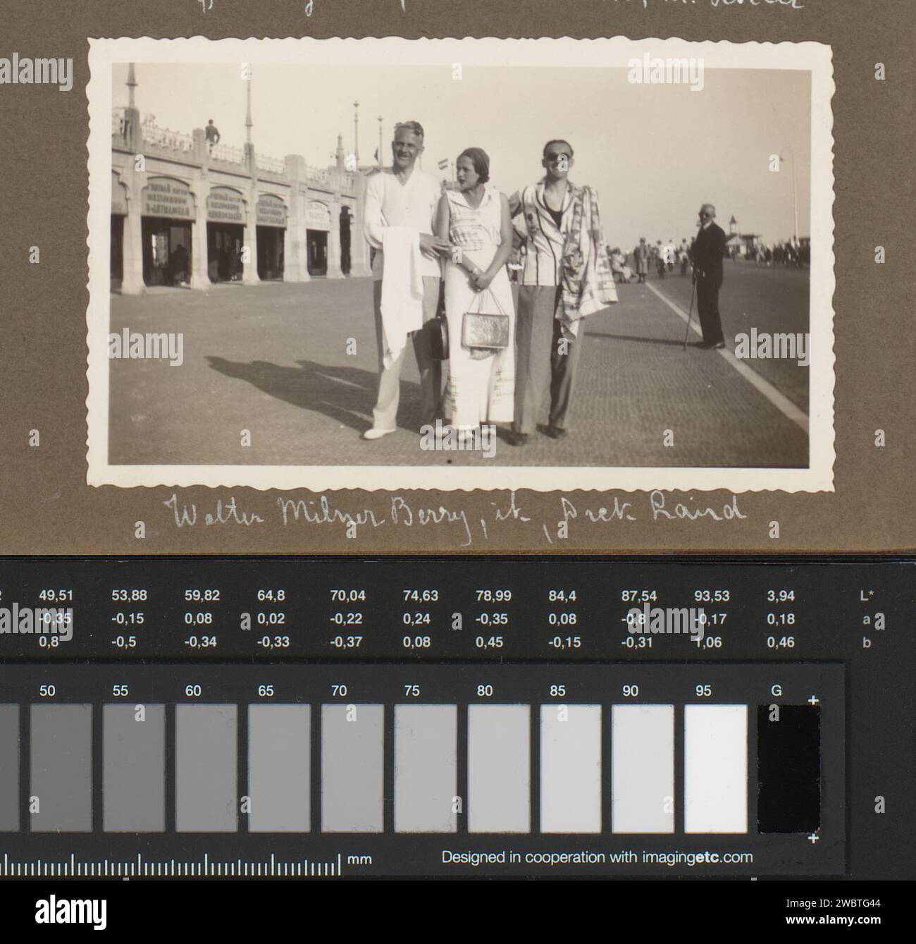 Portrait of Walter Milner Berry, Wilhelmina van Zijll de Jong and Dick ...