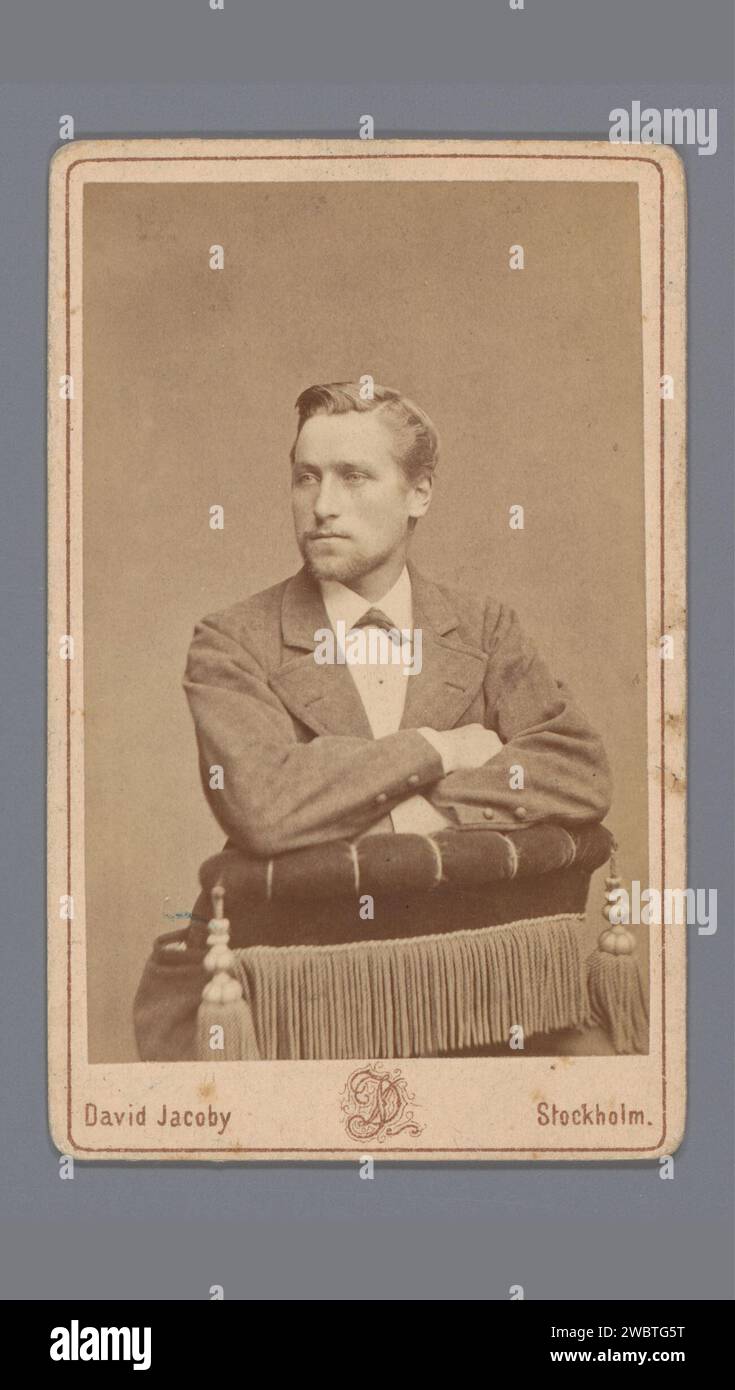 Portrait of an unknown young man, David Jacoby, 1872 - 1879 Photograph ...