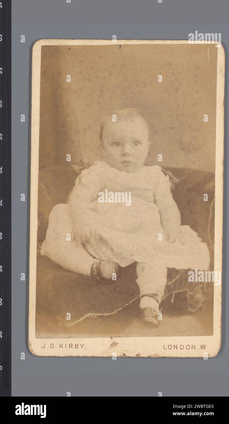 Portrait of an unknown baby, John George Kirby, 1855 - 1885 Photograph ...