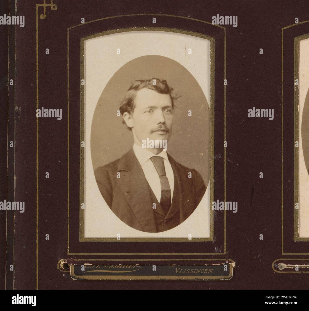 Portrait of a man, Carl Wilhelm Bauer, 1873 - 1900 Photograph. visit ...