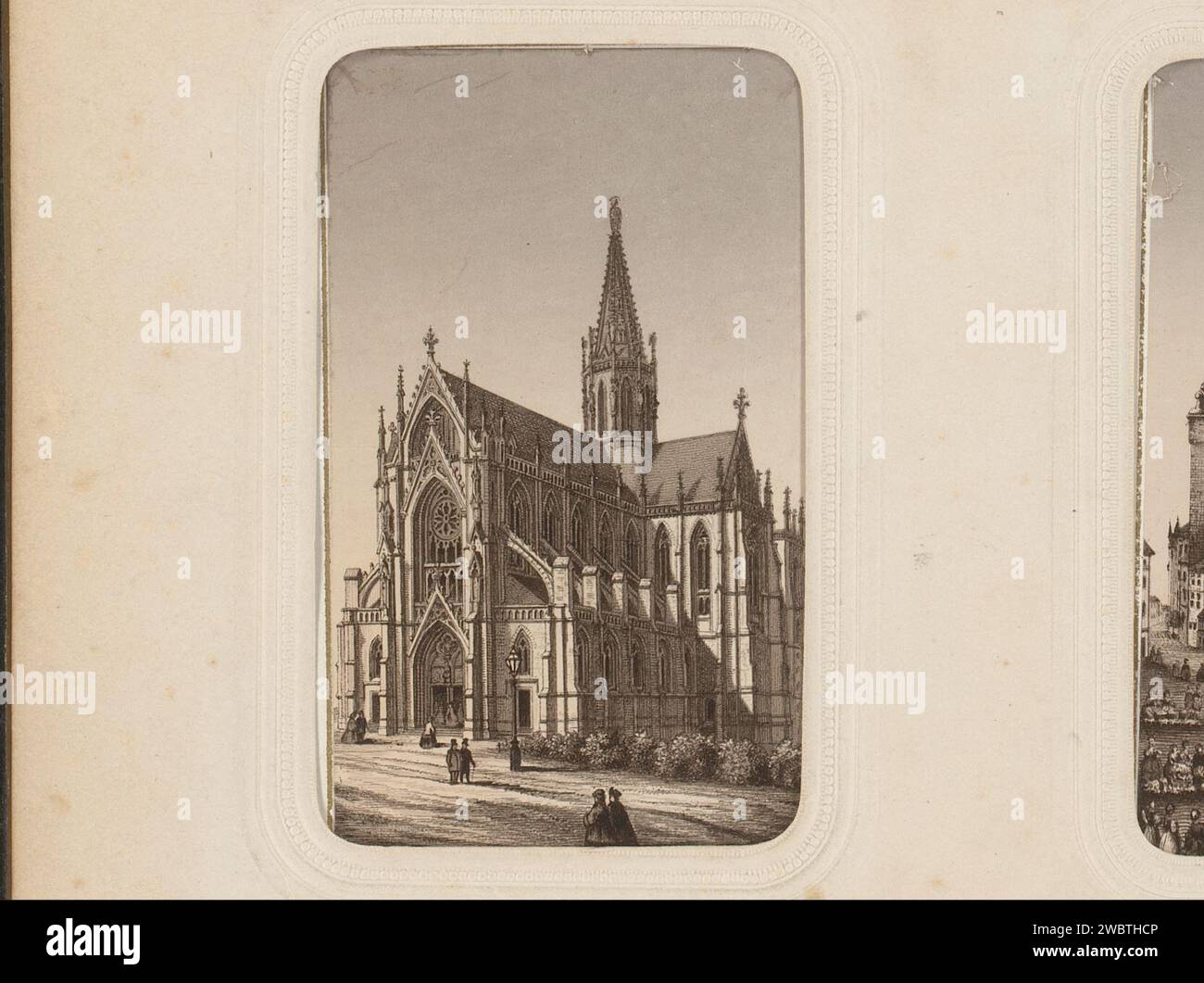 Photo production of a print of the Alte Marienkirche in Aachen, JM. v ...