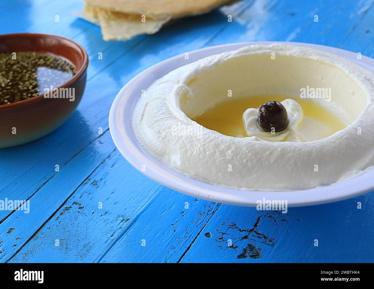 Table set plates fresh bread hi-res stock photography and images - Alamy