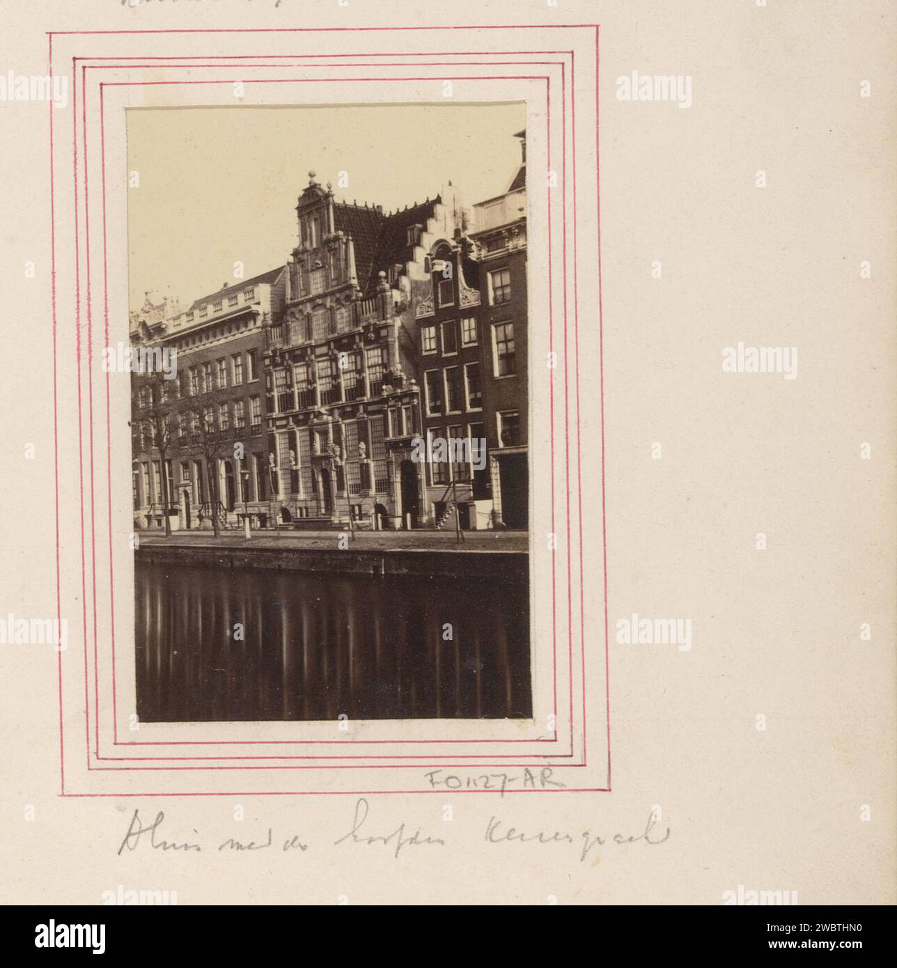 Exterior of the house with the heads on Keizersgracht in Amsterdam ...