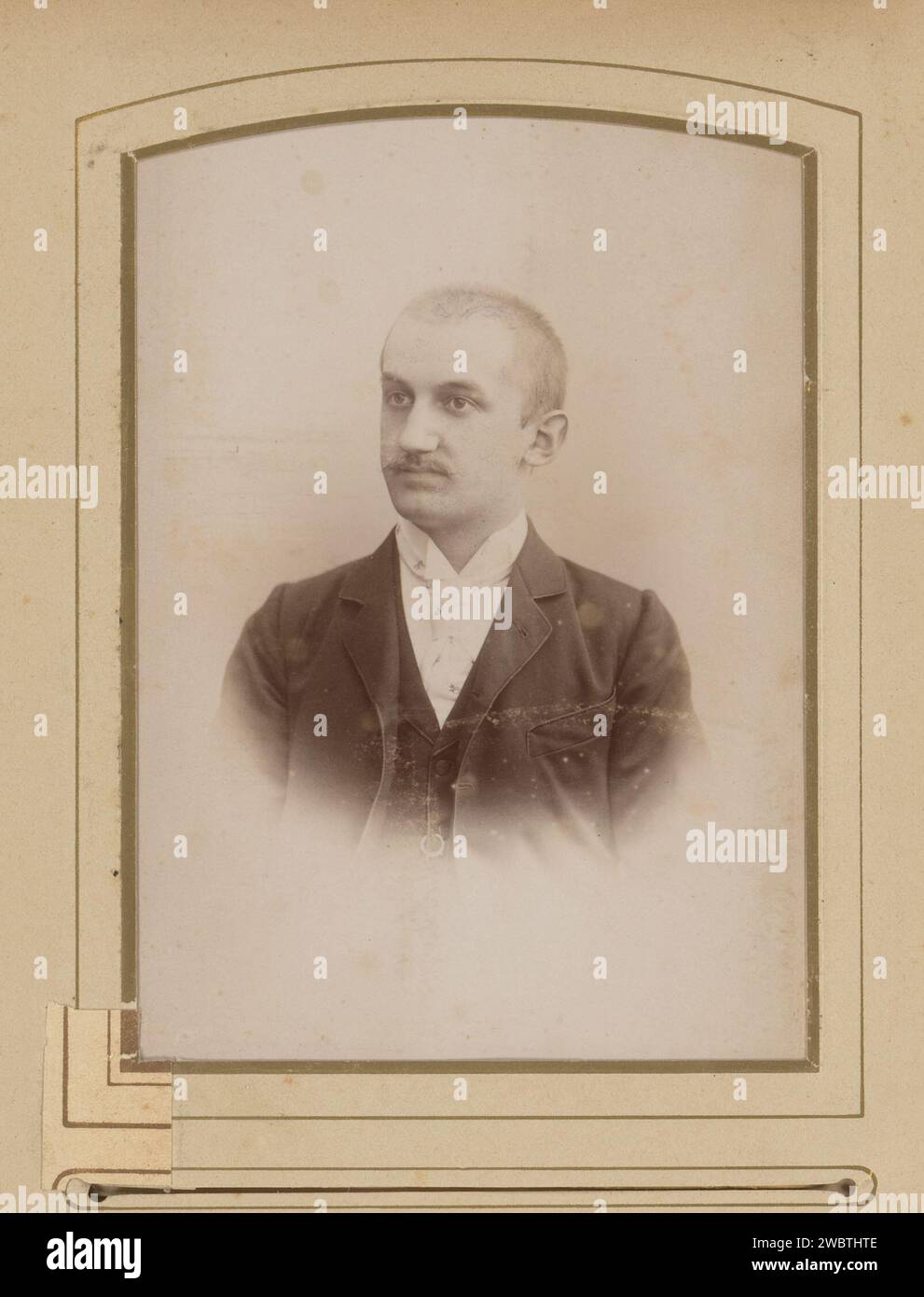 Portrait of a man with mustache, Anonymous, 1860 - 1900 photograph ...