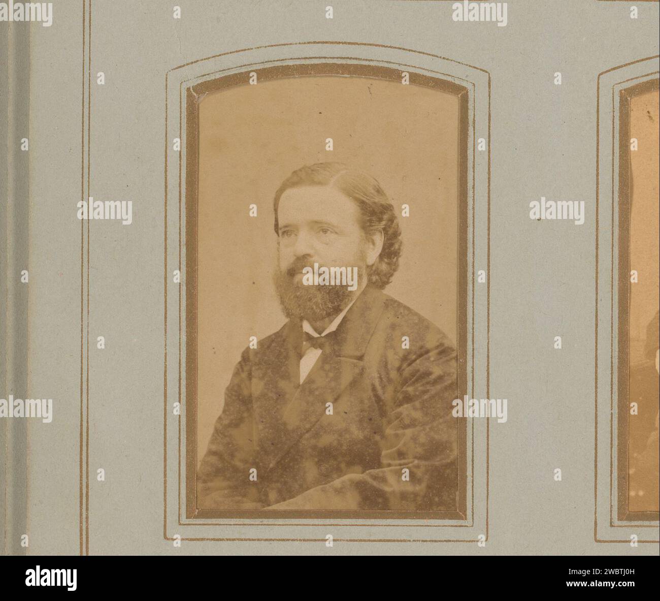 Portrait of a man with mustache and beard, P. Siewers & Son, 1857 ...