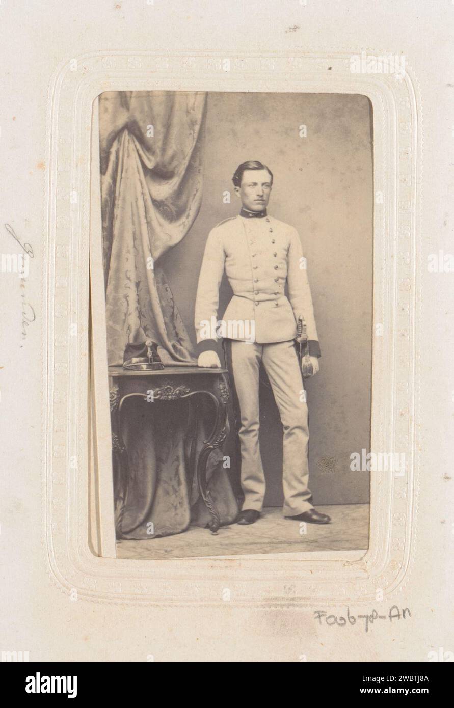 Portrait of a standing man in Uniform, Anonymous, 1860 - 1880 ...