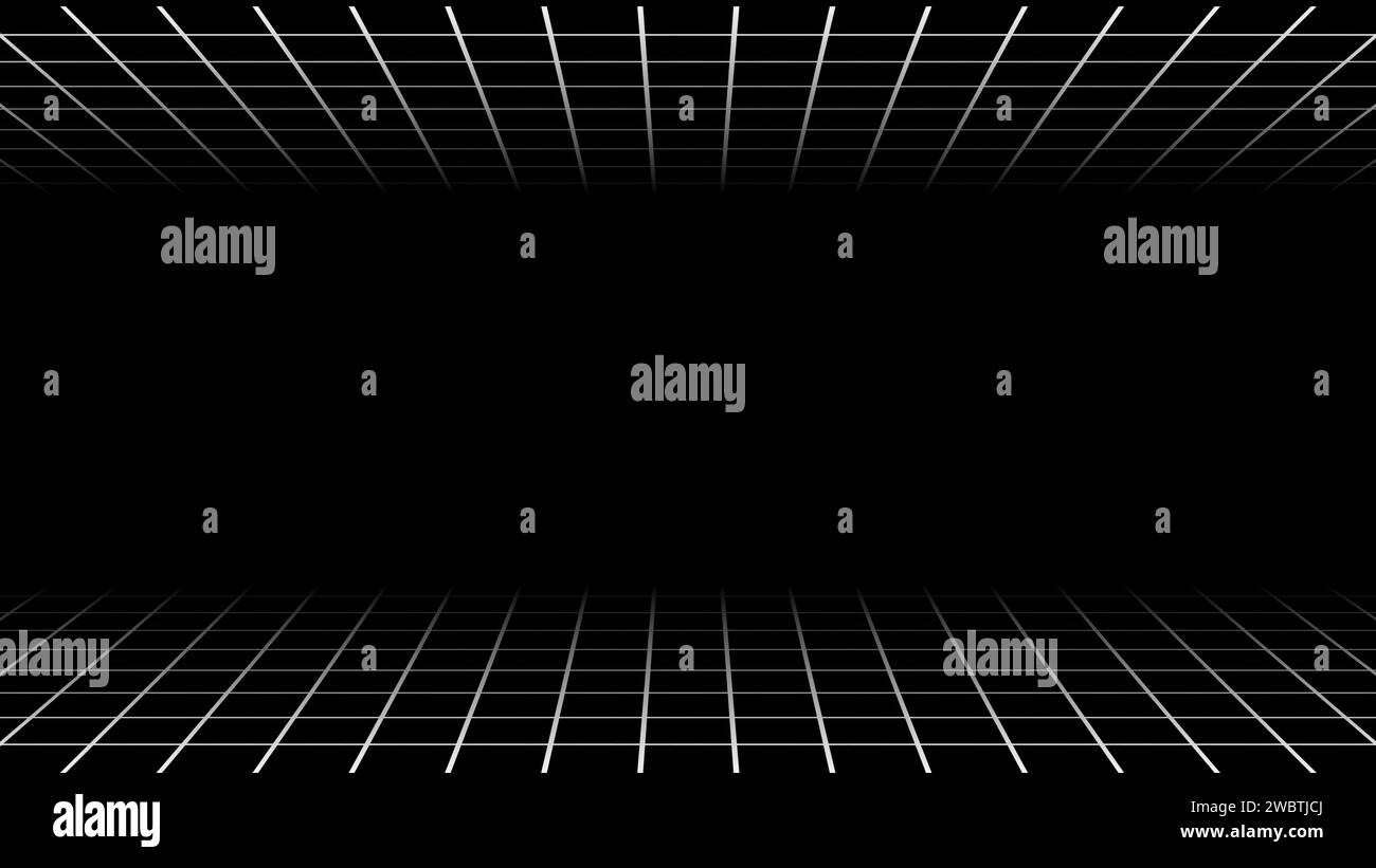 Abstract white grid. Computer generated 3d render Stock Photo - Alamy