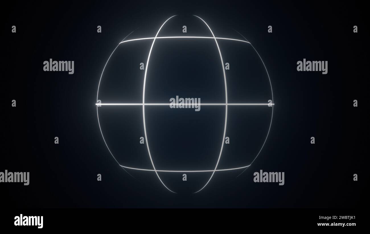 Wireframe grid line animation isolated hi-res stock photography and images - Alamy