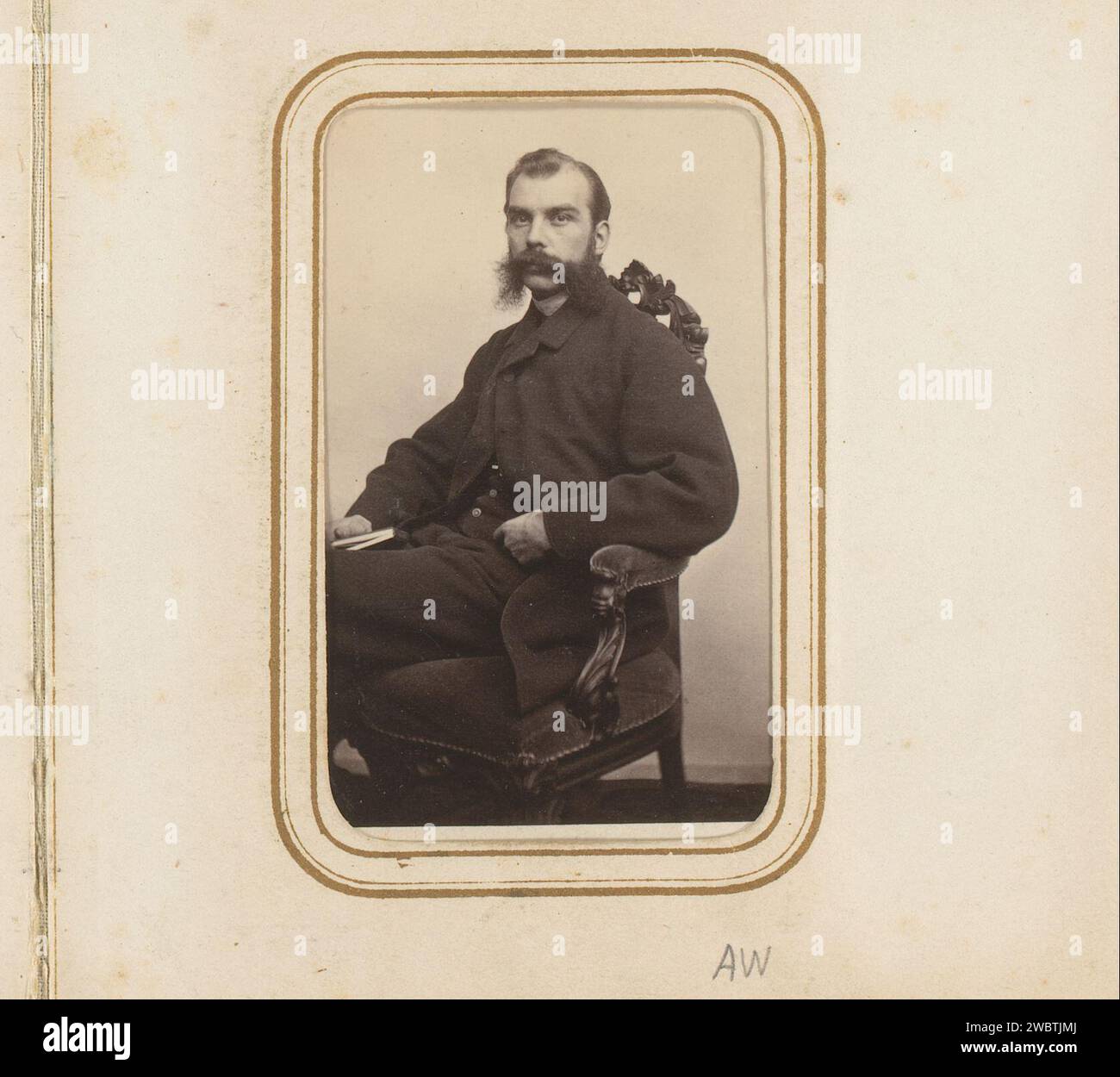 Portrait of a sitting man with mustache, anonymous, 1850 - 1880 ...