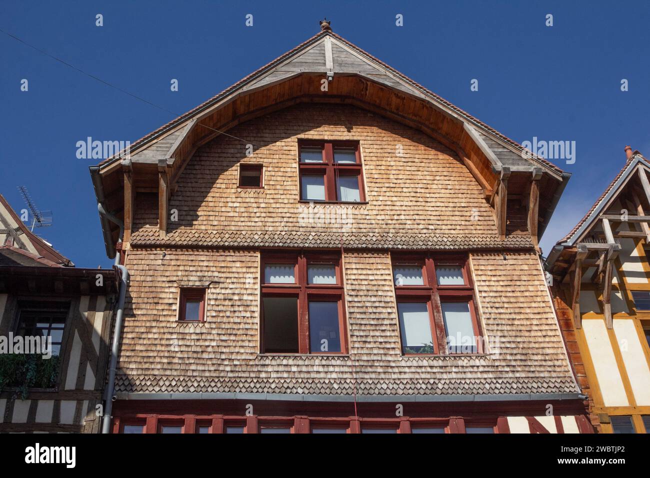 The facade of the medieval building at n°21 Place Alexandre Israël in ...