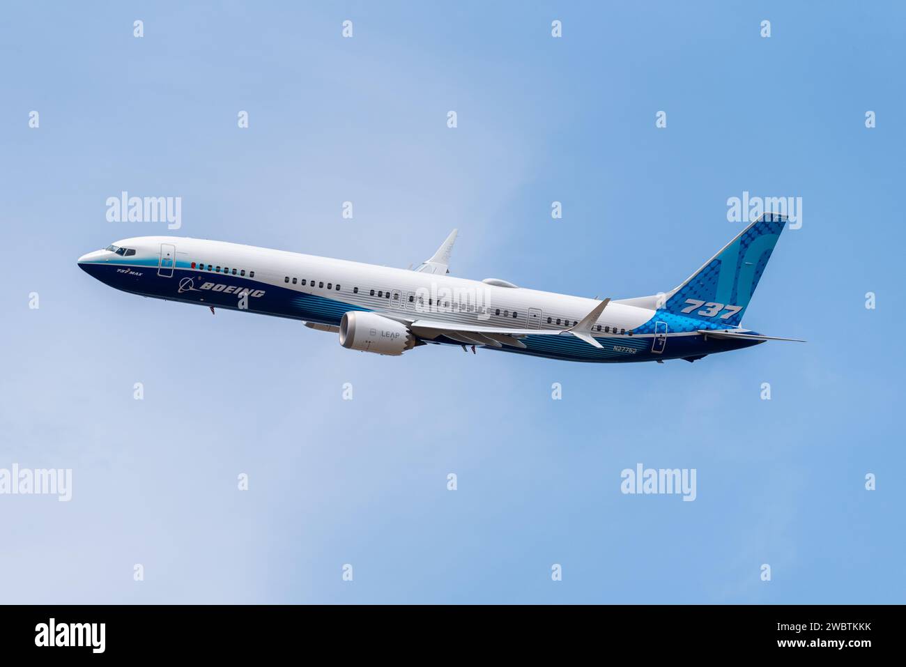 Boeing 737 MAX 10 airliner jet plane, the new version of the MAX series ...