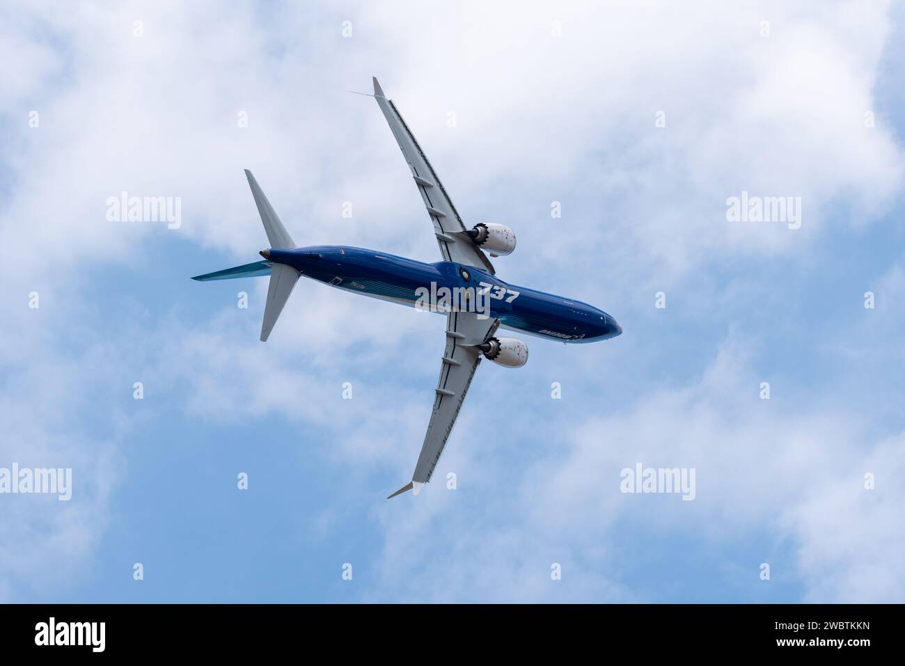 Boeing 737 MAX 10 airliner jet plane, the new version of the MAX series ...