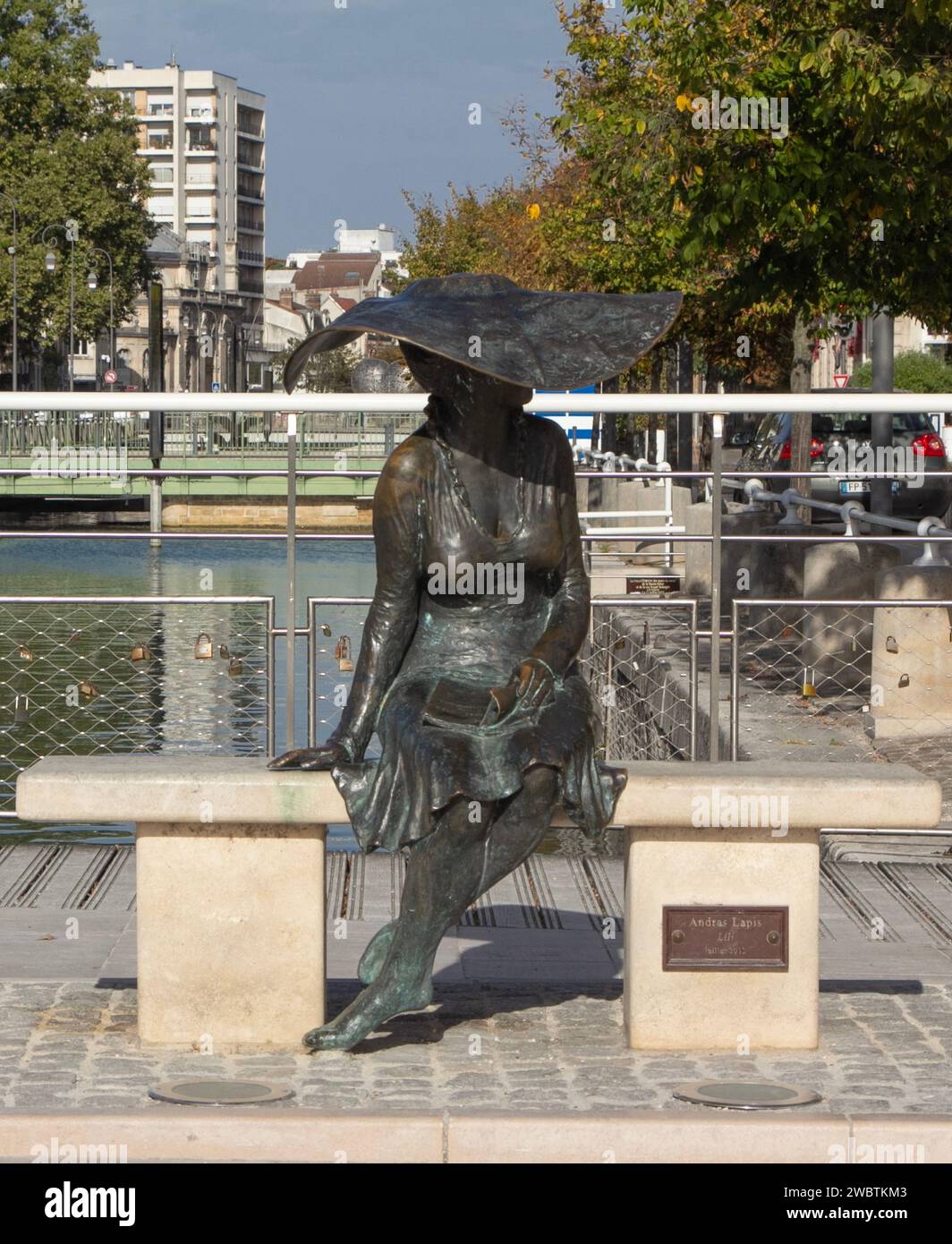 The bronze "Lili" by Hungarian artist Andras Lapis has been sitting by ...