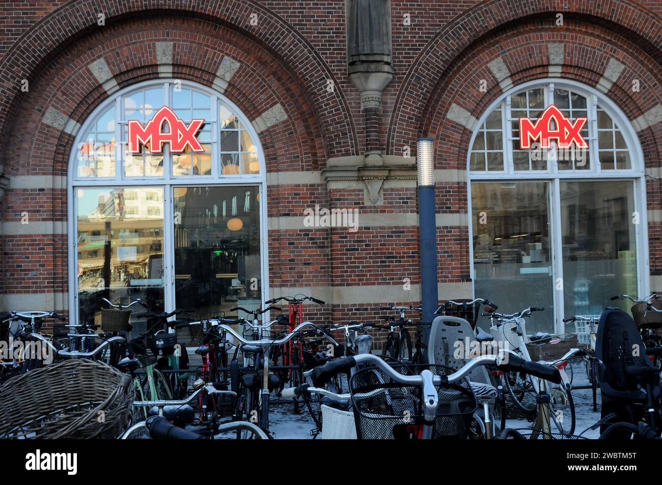 Copenhagen, Denmark /12 January 2024/. Max burger restaurant in danish ...
