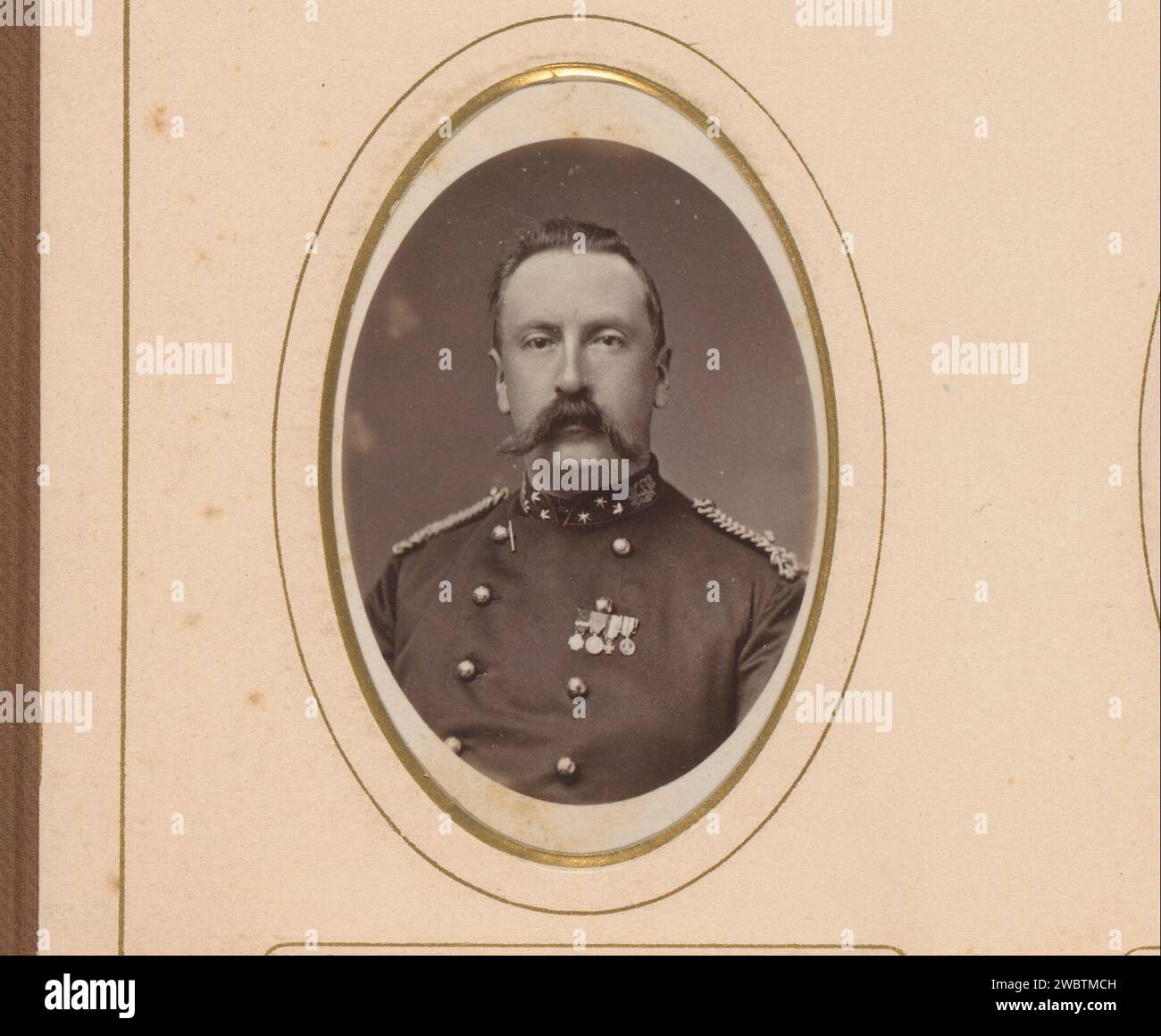 Portrait of a man in military uniform, referred to as Amico Taanmanio ...