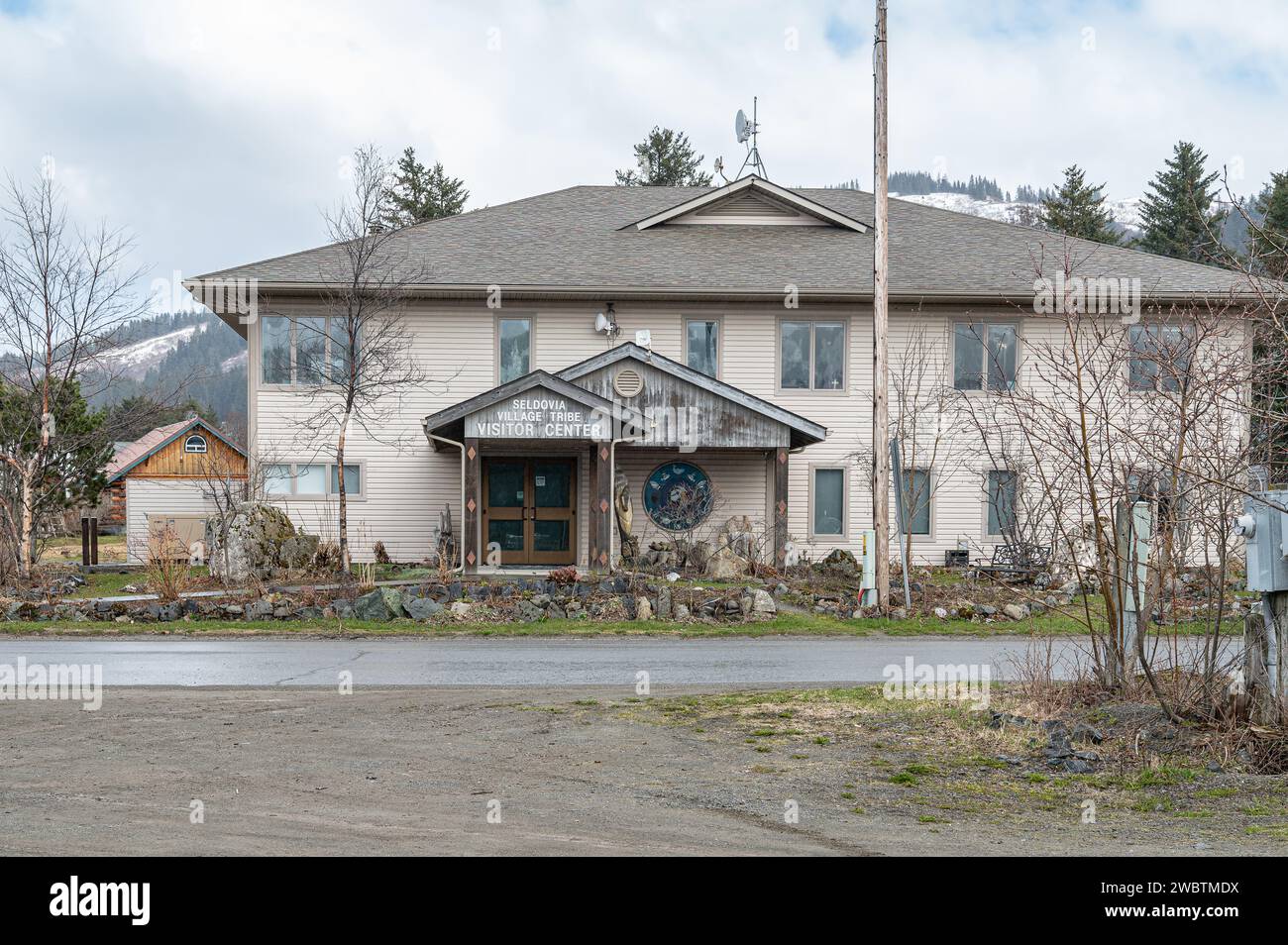 Village Tribe Visitor Center, Seldovia, Alaska, USA Stock Photo - Alamy