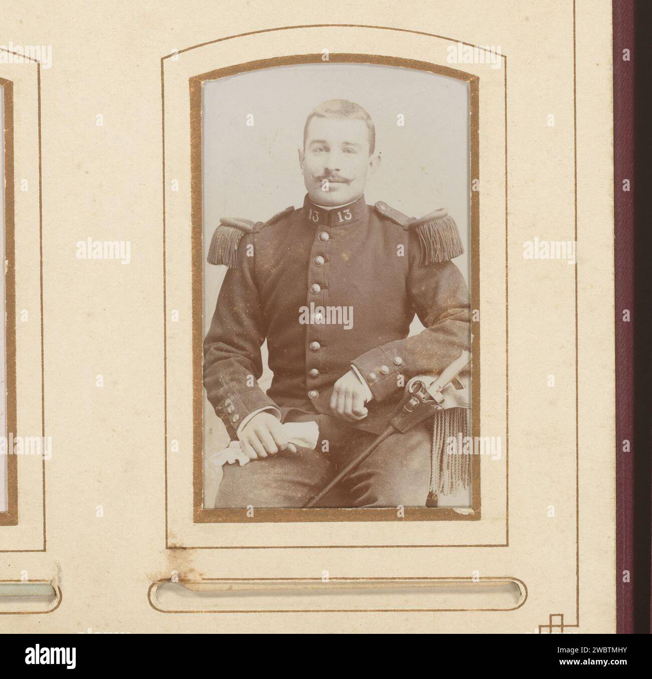 Portrait of a man in uniform, C. Bick, 1880 - 1920 Photograph. visit ...