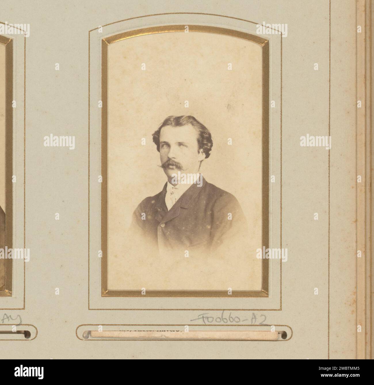 Portrait of a man with mustache, Auguste Blanche, 1850 - 1900 ...