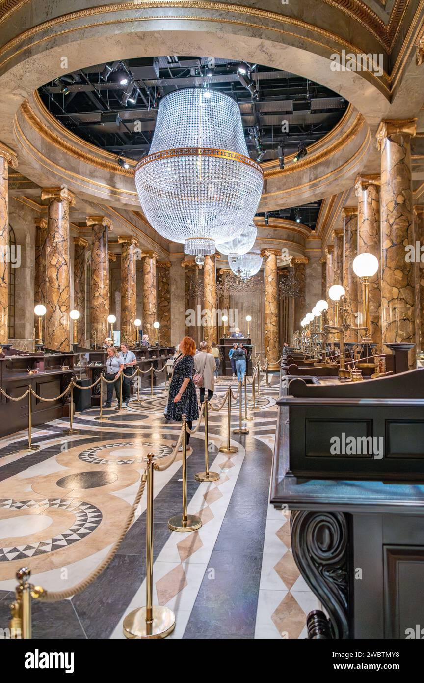 Gringotts bank Film Set at The Making of Harry Potter Studio Tour ...
