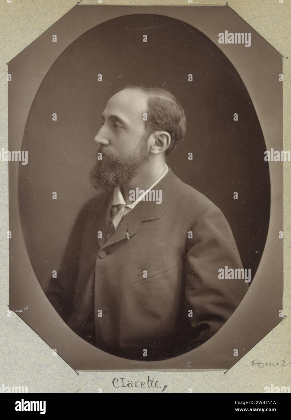 Portrait of Jules Claretie, writer, actor and historian, c. 1890 - c ...