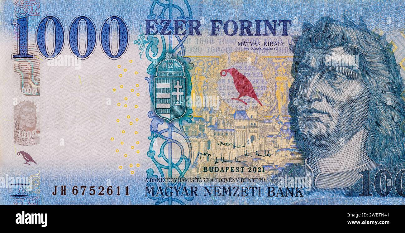 Hungarian one thousand forint banknotes national currency banknote ...