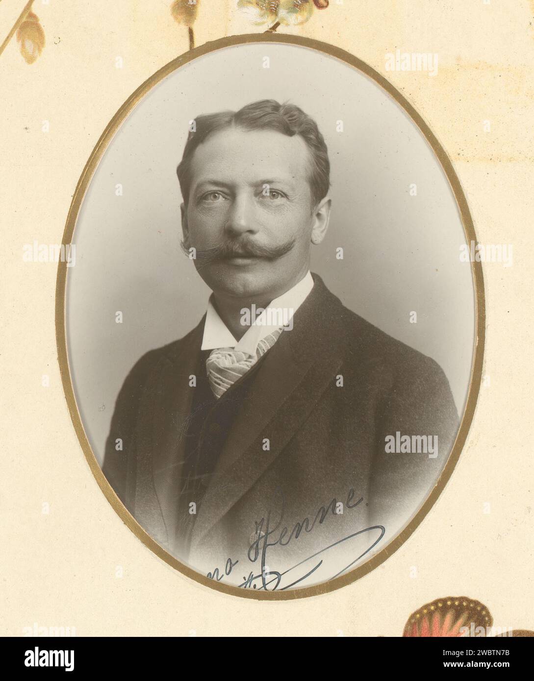 Portrait of Bruno Henne, E. Uhlenhuth, 1909 photograph. cabinet ...
