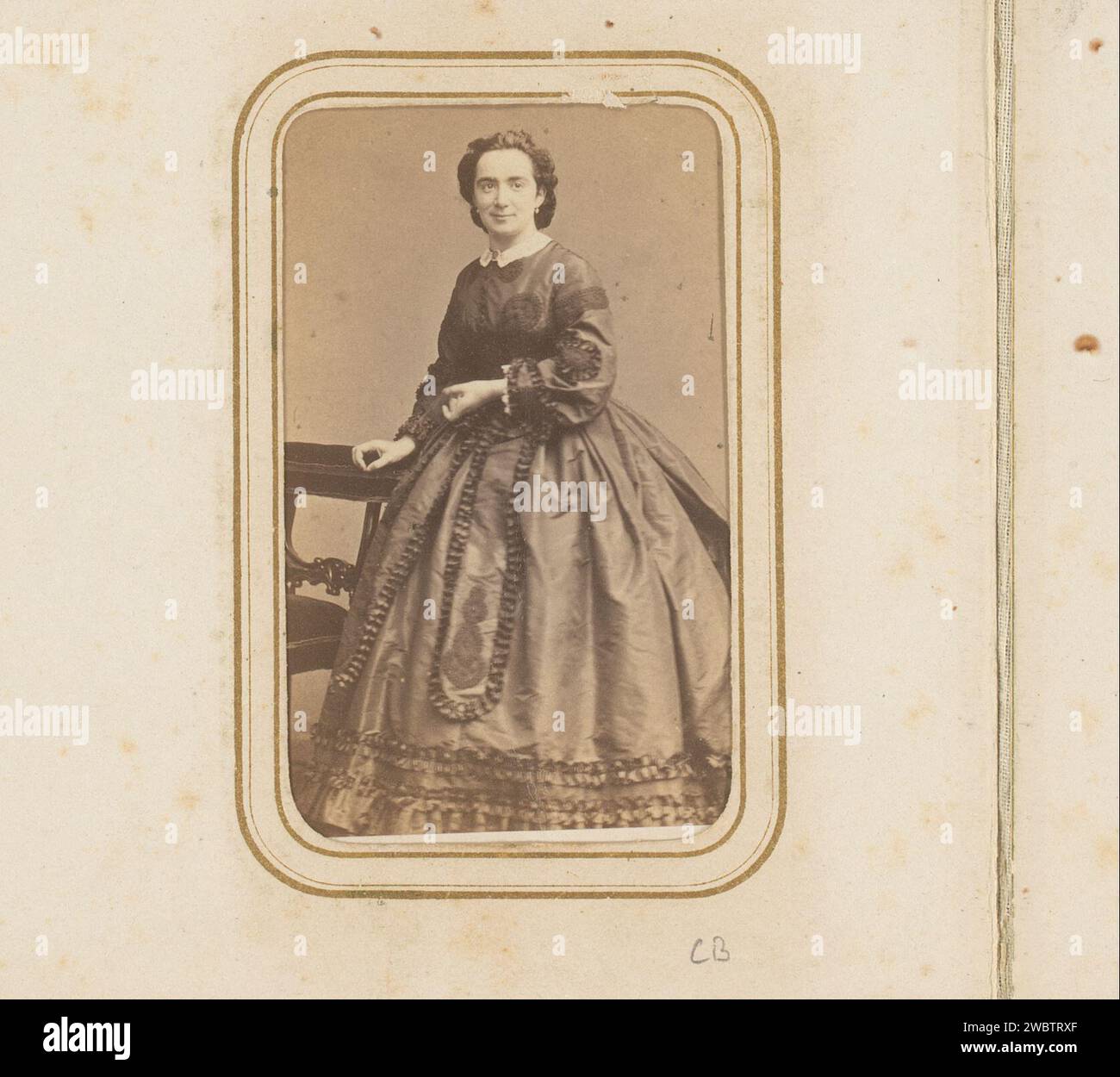 Portrait of a standing woman, Wegner & Mottu, 1857 - 1864 Photograph ...