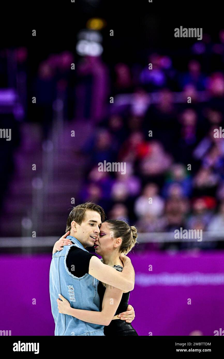 Kaunas, Lithuania. January 12, 2024, Victoria MANNI & Carlo ...