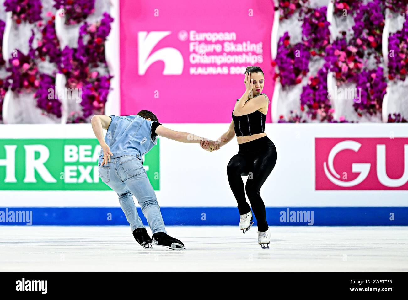 Kaunas, Lithuania. January 12, 2024, Victoria MANNI & Carlo ...