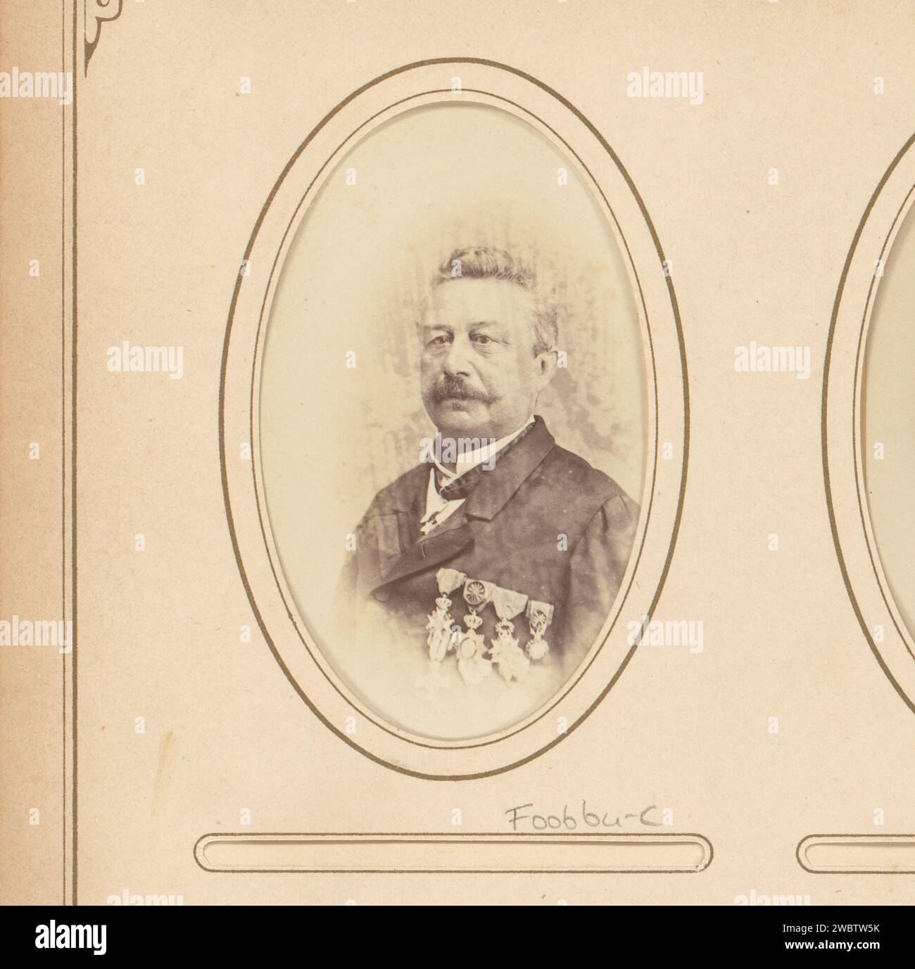 Portrait of a man with military medals on Jas, Petz & Co., 1860 - 1880 ...