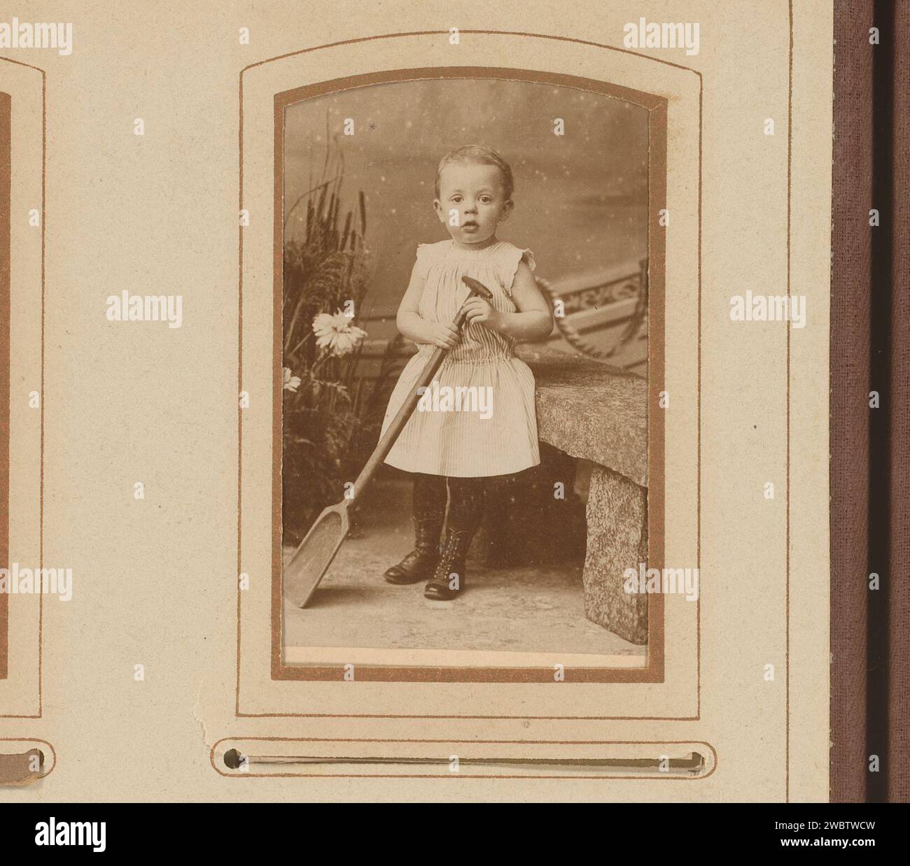 Portrait of a girl with Schep, Henricus Jacobus Tollens, 1890 - 1908 ...