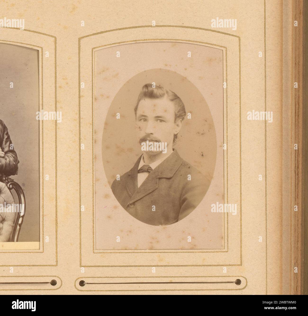 Portrait of a man with mustache, P. Siewers & Son, 1857 - 1898 ...