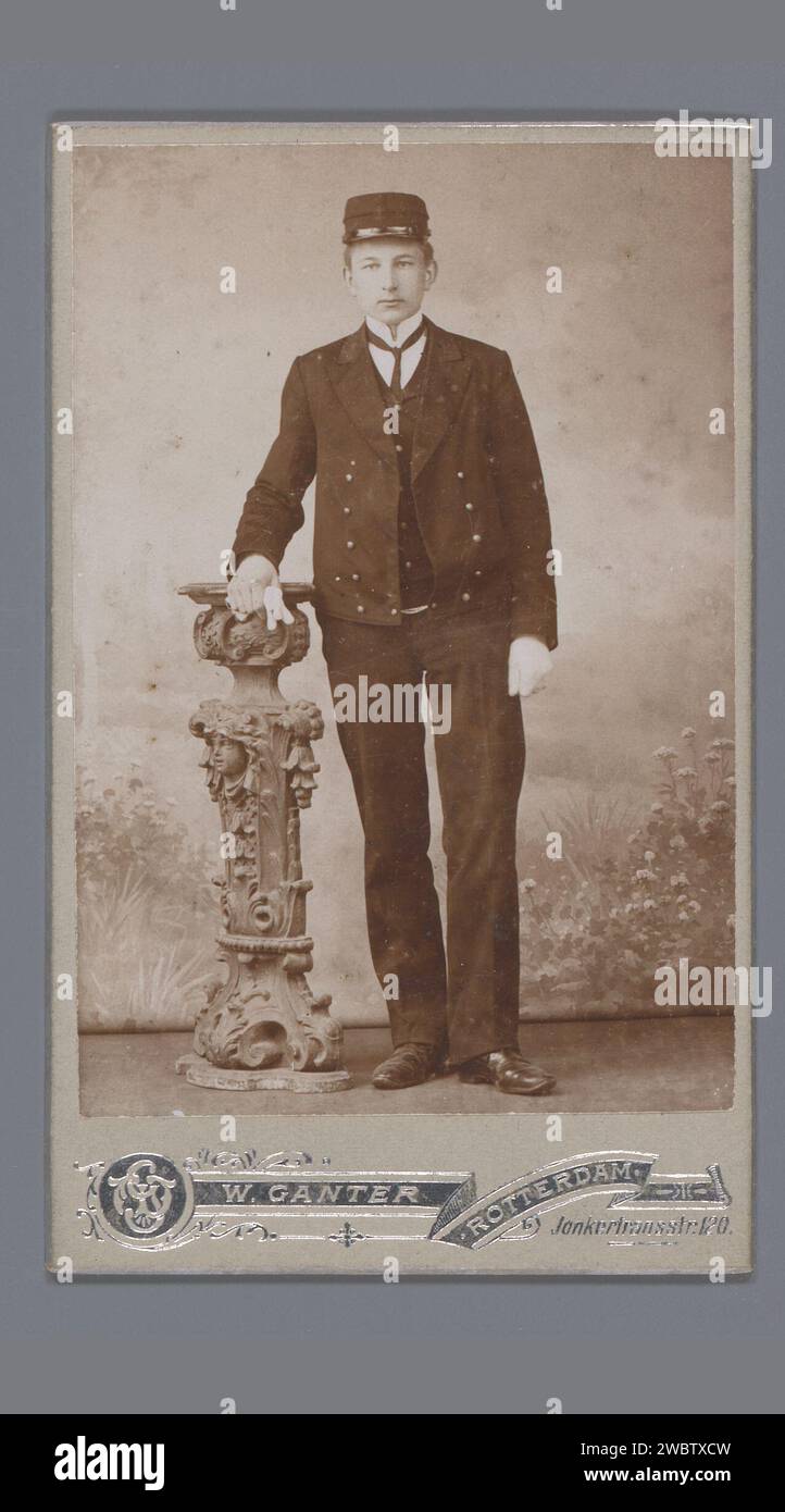 Portrait of an unknown young man in Uniform, Willem Ganter, 1892 - 1899 ...