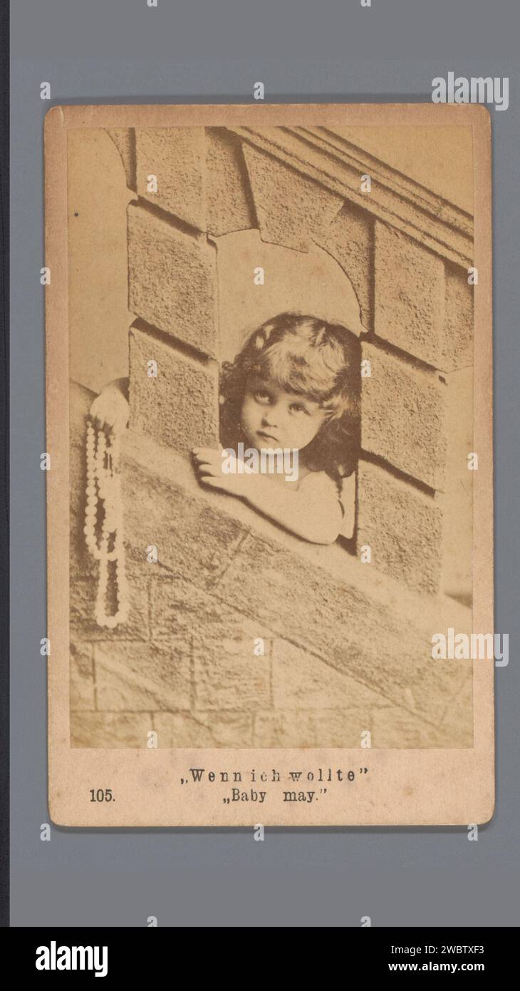 Child looks through a vault, p, 1855 - 1885 Photograph. visit card ...