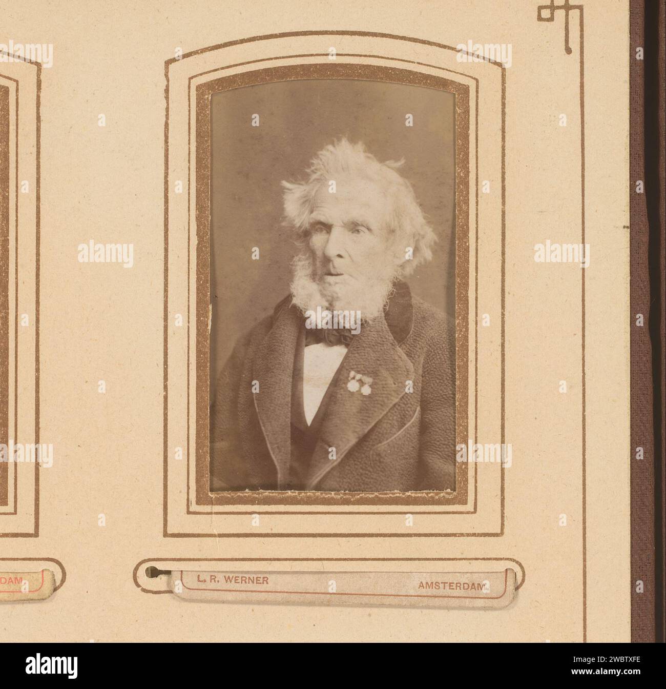 Portrait of a man with beard, Louis Robert Werner, 1878 - 1886 ...