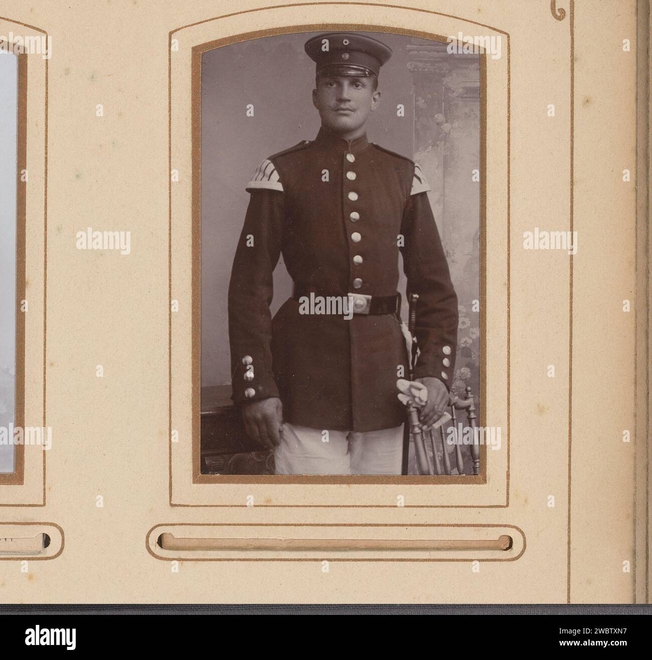 Portrait of a young man in Uniform, Carl Karsch, 1880 - 1910 Photograph ...
