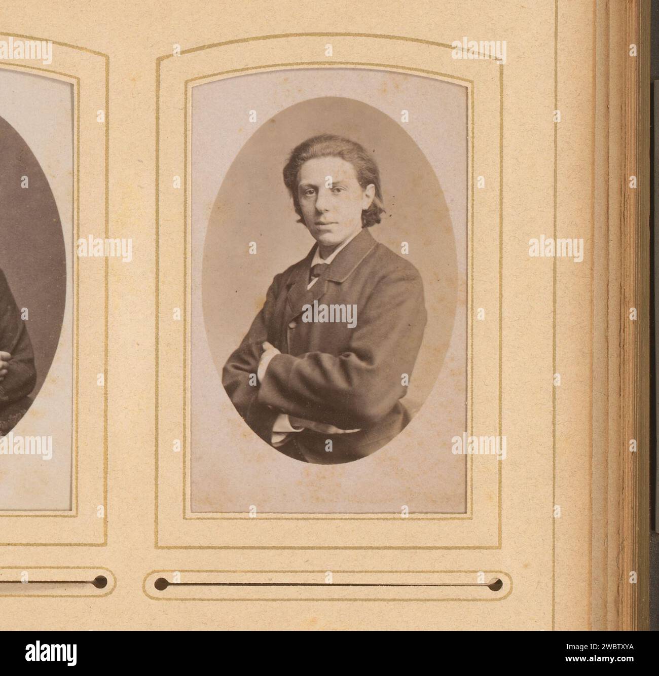 Portrait of a young man, Louis Robert Werner, 1866 - 1896 Photograph ...