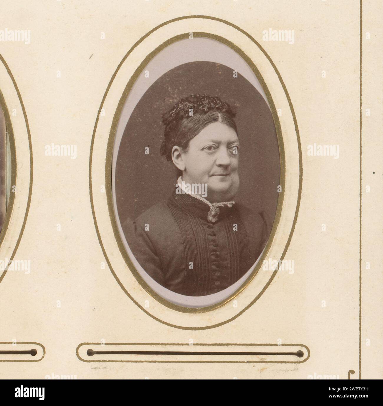 Portrait of a woman, Idanus Hendrikus Slaterus, 1868 - 1909 Photograph ...