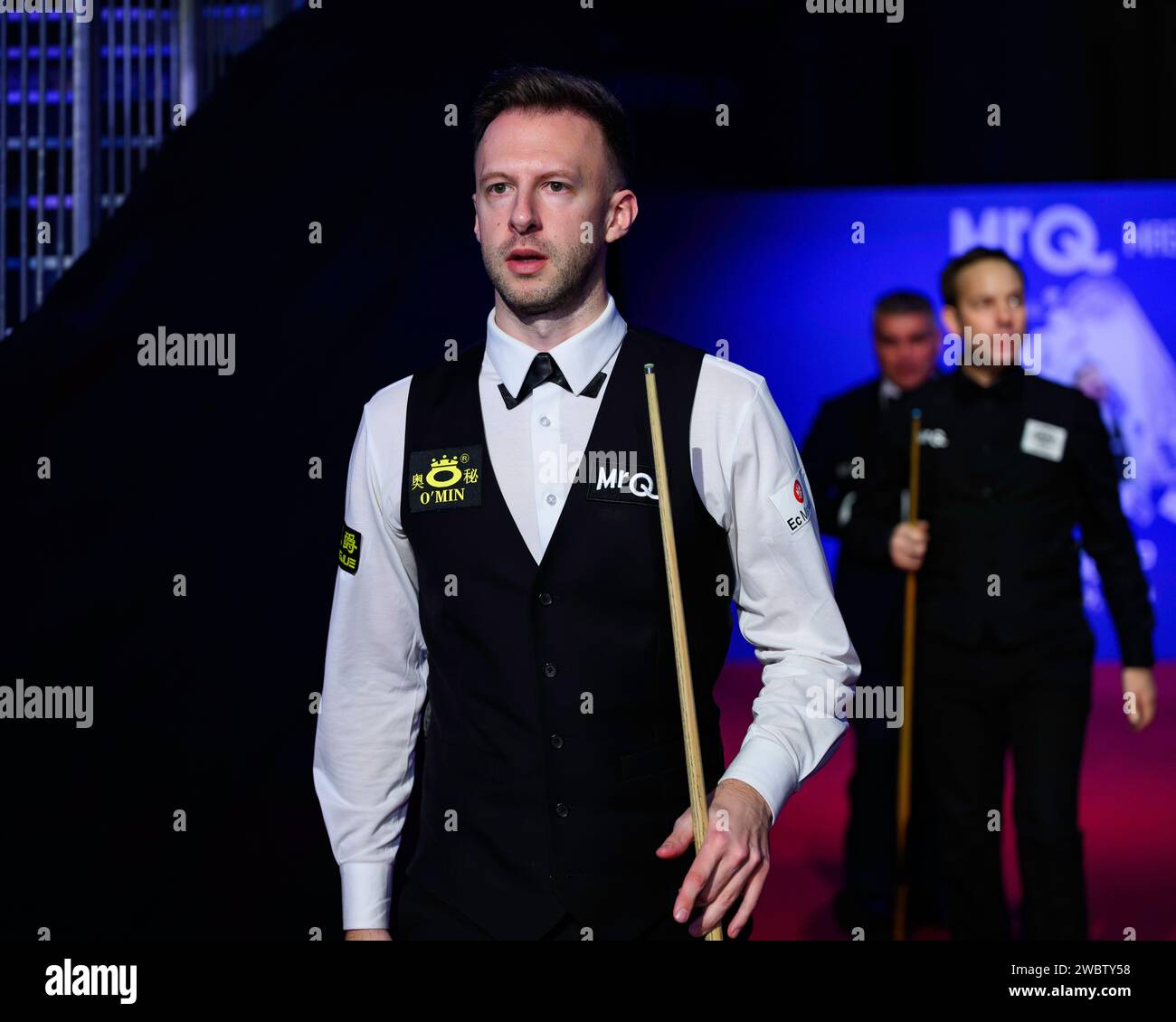 LONDON, UNITED KINGDOM. 12th Jan, 2024. Judd Trump enters the arena ...