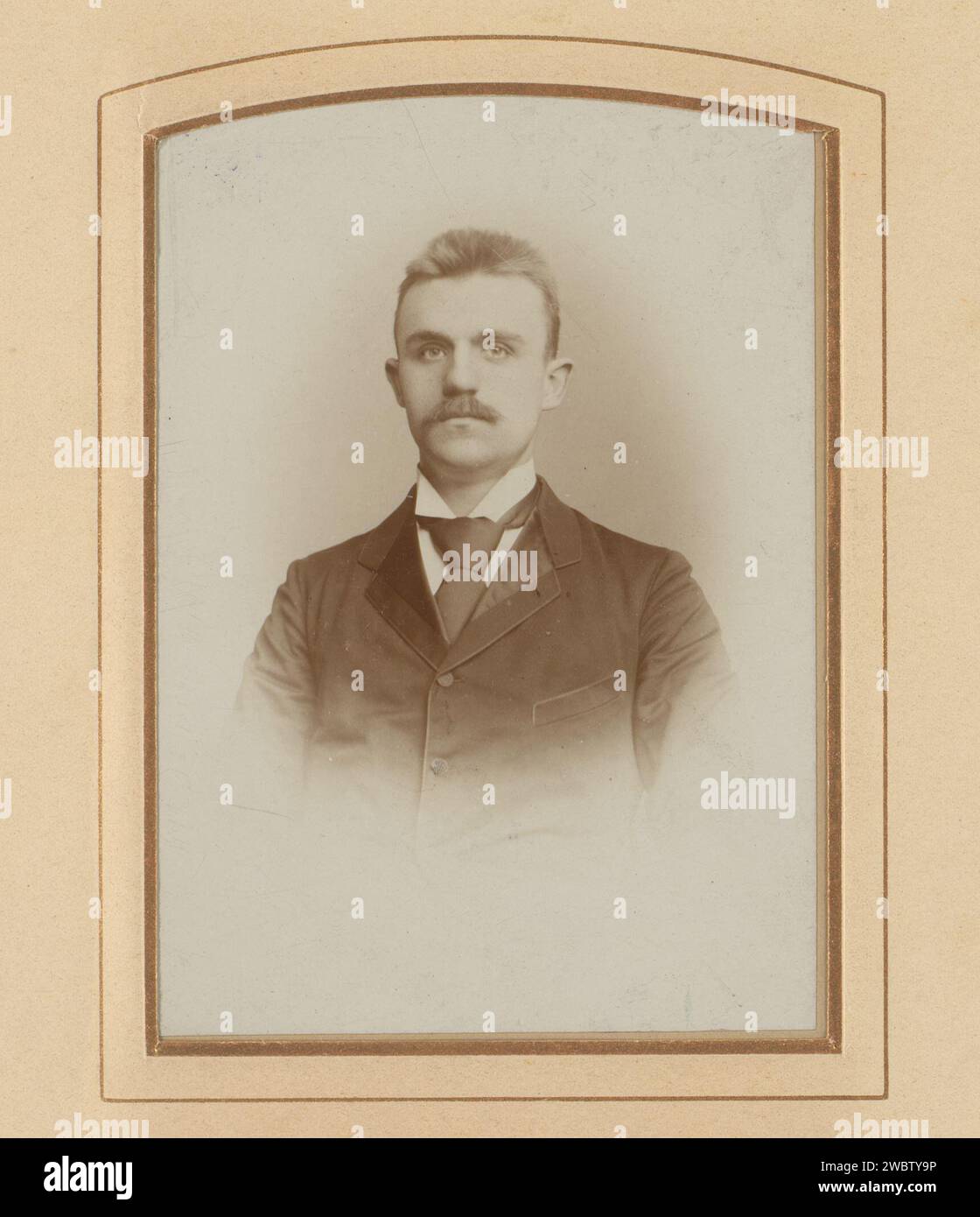 Portrait of a man with mustache, Anonymous, 1880 - 1900 photograph ...