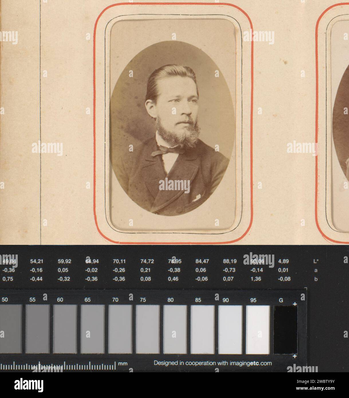 Portrait of an unknown man, Johannes Baer, 1871 - 1891 Photograph ...