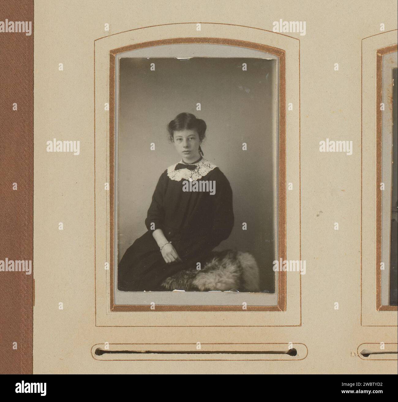 Portrait of a sitting girl, referred to as Titia Mulder, Anonymous ...