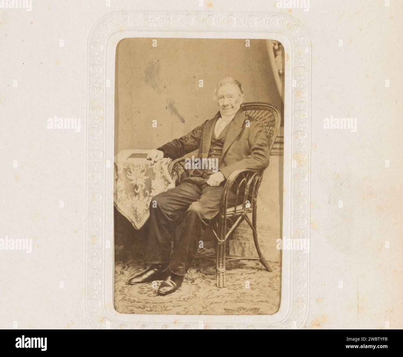 Portrait of a sitting old man, Anonymous, 1850 - 1880 Photograph. visit ...