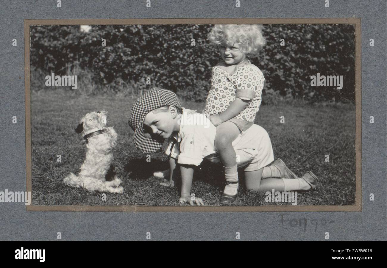 Two children playing, Anonymous, 1923 - 1933 photograph This photo is ...