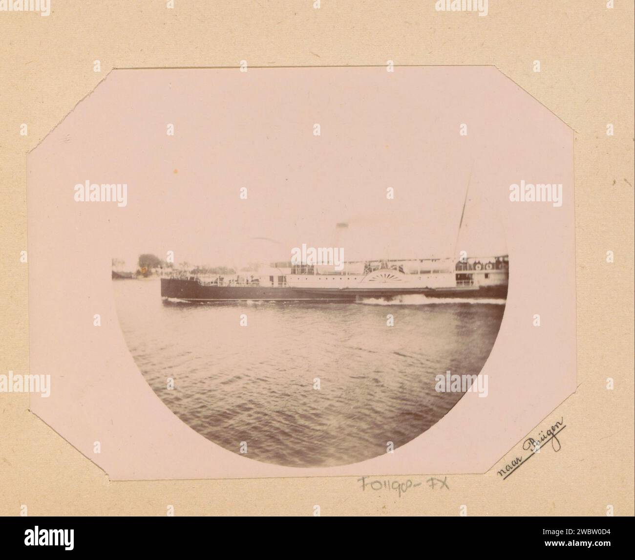 View on a steamship on the Baltic Sea towards Rügen, Willem Frederik ...